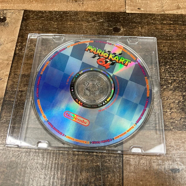 RARE NINTENDO MARIO Kart 64 Race Tracks Soundtrack CD 1997 Music *Disc ...
