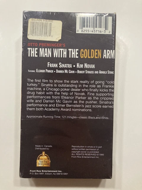 THE MAN WITH The Golden Arm VHS tape Frank Sinatra Kim -SEALED $14.89 ...
