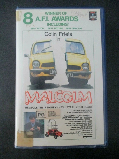MALCOLM VHS VIDEO Colin Friels Australian Classic 1986 Hoyts 11159 Ex ...