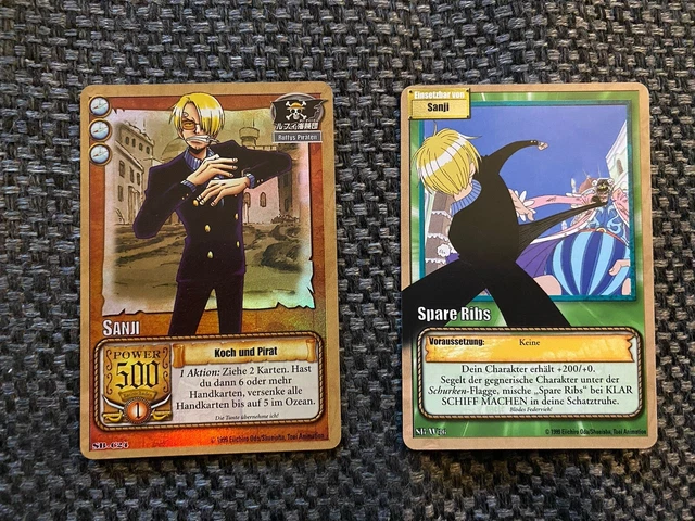 ONE PIECE SANJI TCG cartes cuisinier et pirate SB-C24 Holo & Spare Ribs ...