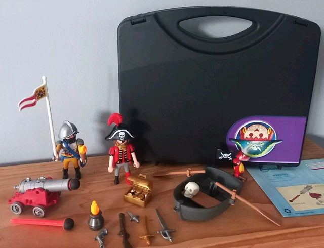 PLAYMOBIL RÉF 5894 - Valisette pirate et soldat - Complet Avec Notice ...