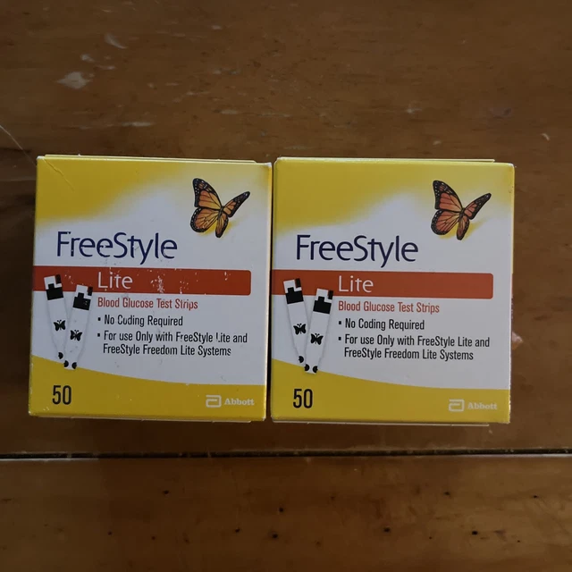 FREESTYLE LITE BLOOD Glucose Diabetic Test Strips 50ct £32.04 - PicClick UK
