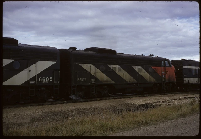 BH.DDB3.CN130 ORIGINAL SLIDE Canadian National EMD FP9A #6502 at ...
