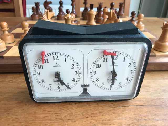 VINTAGE ARADORA CHESS Clock. Fully working £25.00 - PicClick UK