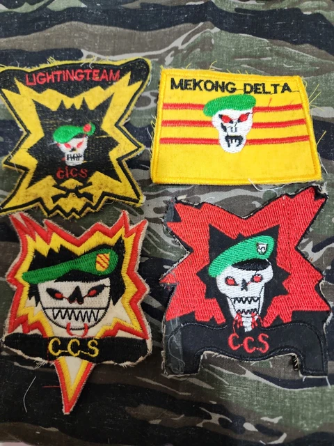 VIETNAM WAR MACV SOG CCS Recon Team Patch Set #2 - Green Beret Phoenix ...