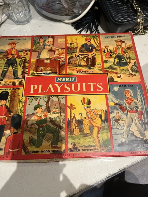 VINTAGE MERIT CHILDREN’S Play suits. Cowboy & Robin Hood £8.00 ...