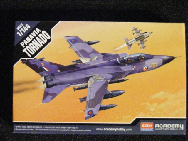 ACADEMY 1/144 SCALE RAF Panavia Tornado Fighter Bomber Cold War Kit $7. ...