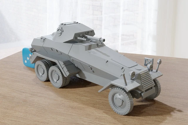 SD.KFZ 231 GERMAN WW2 Heavy Armoured Car - 3D Resin Printed 28mm/20mm £ ...