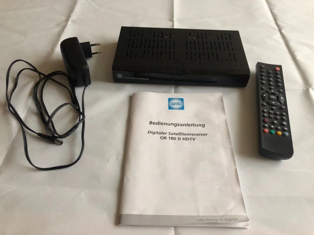 WISI OR 180 D DVB -S-HD Receiver mit Fernbedienung Bedienungsanleitung EUR 20,00 - PicClick DE