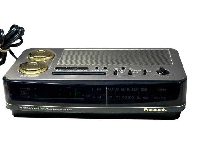 VINTAGE C1980S PANASONIC RC-6180 Big Bell LED Digital Clock Radio ...