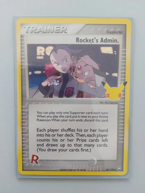 POKEMON TCG 25TH Anniversary Celebration - Rocket's Admin 86/109 $4.00 ...