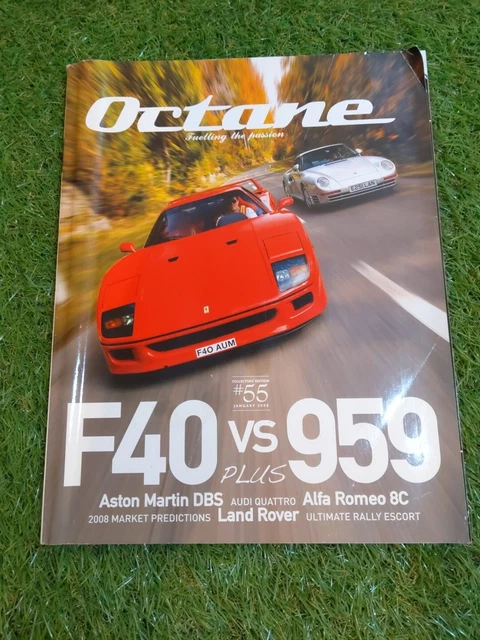 OCTANE MAGAZINE ISSUE 55 January 2008 Aston Martin Land Rover Alfa Romeo 959 F40 £9.50 - PicClick UK