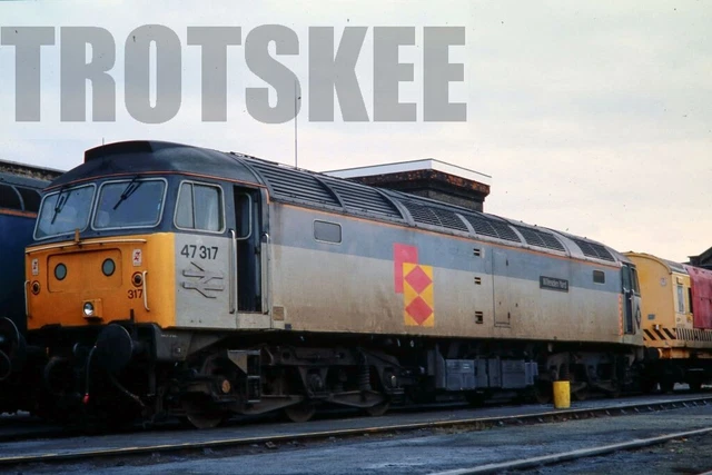 35MM SLIDE BR British Rail Diesel Loco Class 47 47317 1991 Original £4. ...