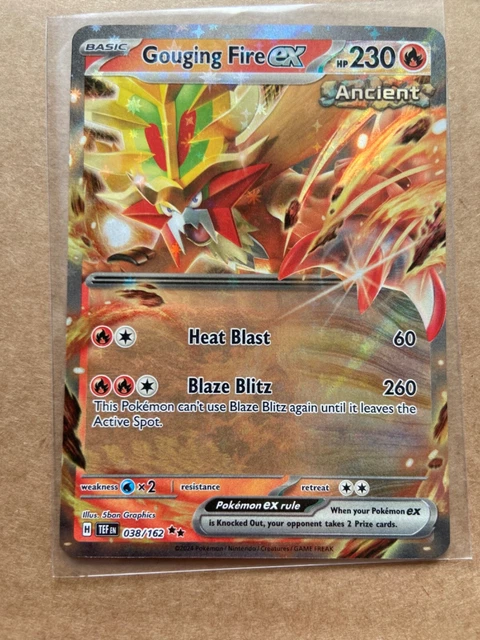 GOUGING FIRE EX 038/162 Temporal Forces Pokémon TCG Double Rare Holo ...