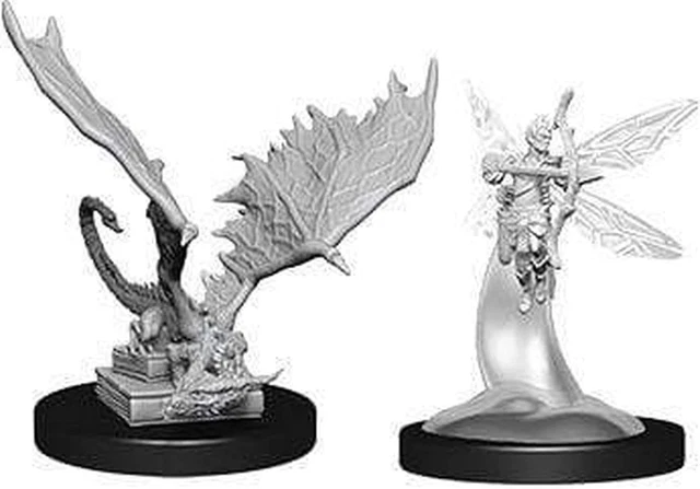 WIZKIDS D&D NOLZUR'S Marvelous Miniatures Sprite & Pseudodragon $20.58 ...