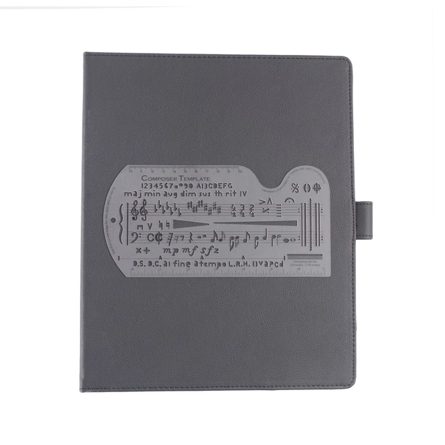 COMPOSER TEMPLATE SHEET Music Drawing Sheet Ruler Dual Scales Curve ...