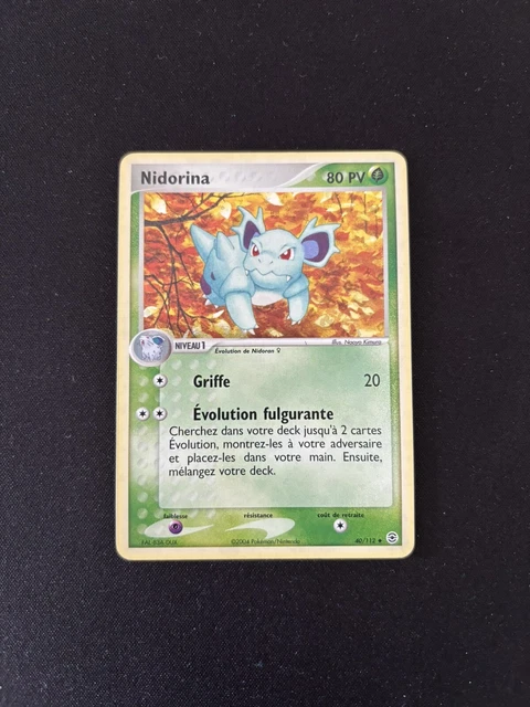 CARTE POKÉMON - Nidorina REVERSE 40/112 Bloc Ex Rouge Feu Vert Feuille FR EUR 10,00 - PicClick FR
