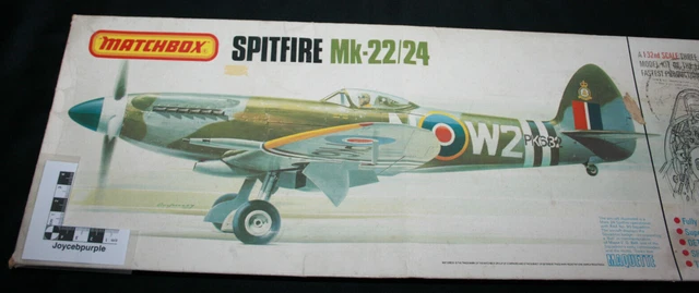 MATCHBOX SUPERMARINE SPITFIRE Mk. 22/24 1:32 scale model 40501 Builders ...