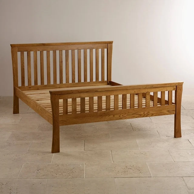 OAK FURNITURELAND ORIGINAL Rustic Oak Double Bed £182.70 - PicClick UK