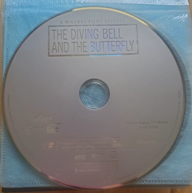 THE DIVING BELL and the Butterfly Loose Disc DVD Miramax $2.00 ...
