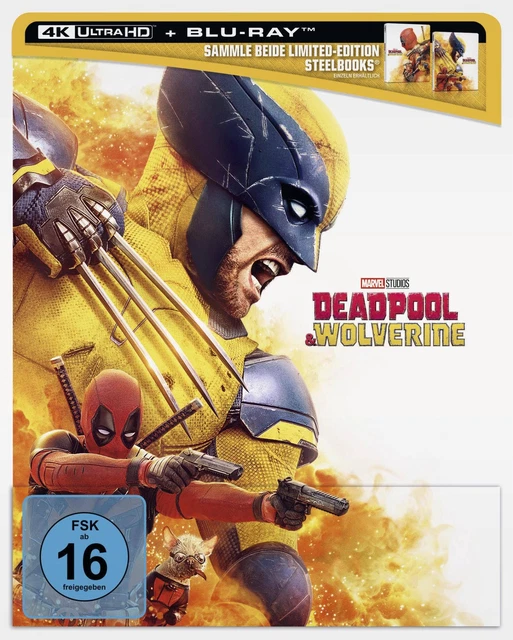 MARVEL'S DEADPOOL & Wolverine Steelbook 2 (Wolverine) German Im (4K UHD ...
