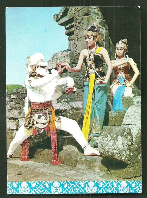 WAYANG ORANG RAMAYANA Dance Hanoman Mask Indonesia 70s EUR 7,53 ...