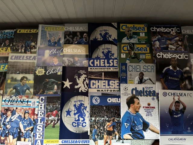 COLLECTION OF CHELSEA Home Programmes, European, League and Cup 1970s ...