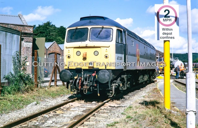 2 X ORIGINAL Railway Slides: 47306, 50031 at St Blazey 31/08/2002 41 ...