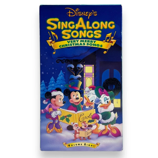 DISNEY SING ALONG Songs Very Merry Christmas VHS Video Tape 8 RARE! £18 ...