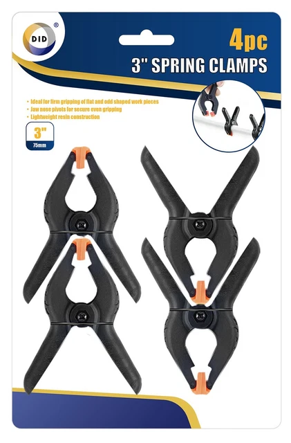 PLASTIC SPRING CLAMPS Grips Clips Market Stall Model Craft Tarpaulin ...