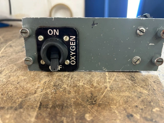 EX MOD TORNADO Aircraft Oxygen On/Off Control Panel (R1) £30.00 ...