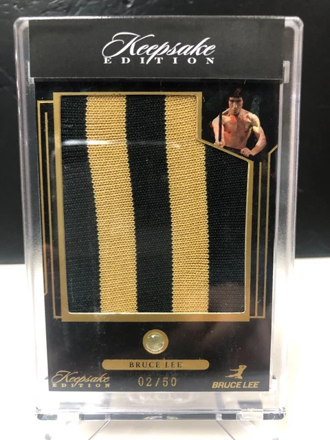 2024 KEEPSAKE BRUCE Lee 50th Anniversary #81 Jumbo Patch Gem Relic 02/ ...