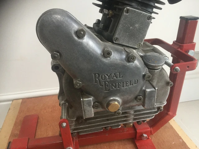VINTAGE PRE WAR 1930s ROYAL ENFIELD MODEL S MOTORCYCLE ENGINE 250cc OHV ...