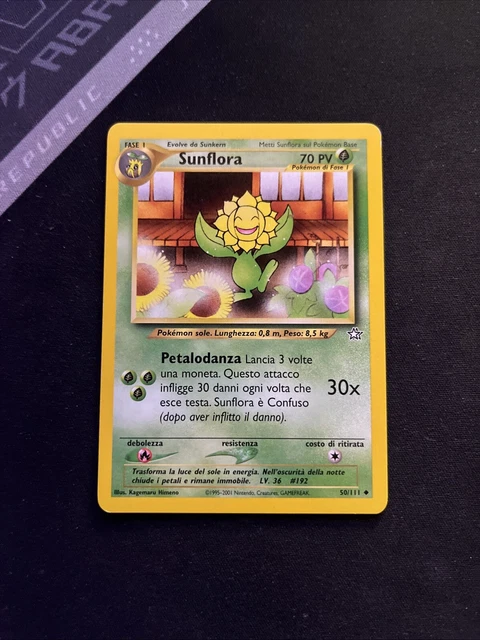 CARTE POKÉMON HELIATRONC 50/111 Neo Genesis Wizards Sunflora ITA EUR 0 ...