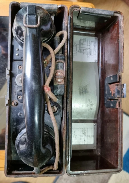 WW2 ORIGINAL GERMAN Field Telephone Model FE33 Feldfernsprecher 33 Part ...