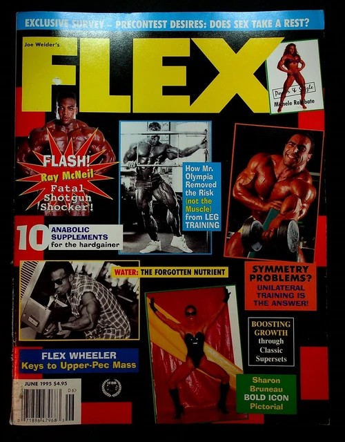 VINTAGE FLEX MAGAZINE June 1995 Bodybuilding Joe Weider Ray McNeil Mr ...