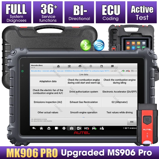 AUTEL MAXISYS MK906 PRO MS906 PRO Valise Diagnostic OBD2 ECU Codage KEY ...