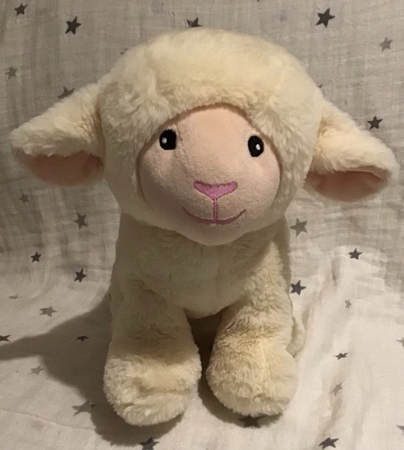 TESCO LENNIE THE Lamb Cream Plush Soft Toy Comforter Happy Easter 24cm ...