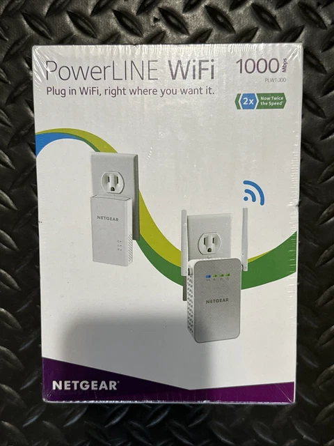 NETGEAR - POWERLINE PLW1000 WiFi Access Point And Adapter | New! +Free ...