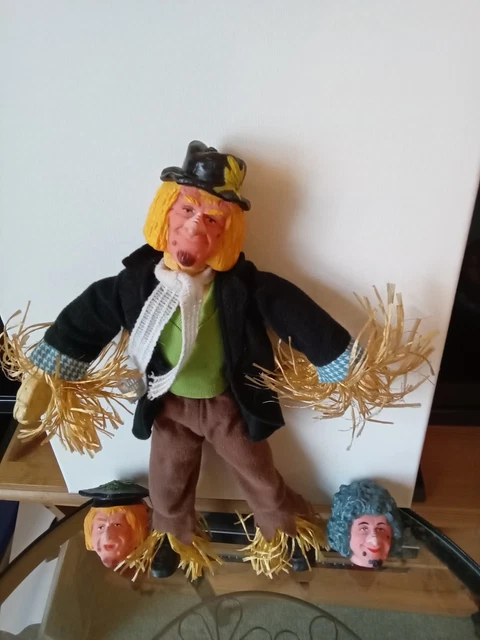 VINTAGE 1970’S BENDY Toys Worzel Gummidge Doll with 3 Removable Heads £ ...