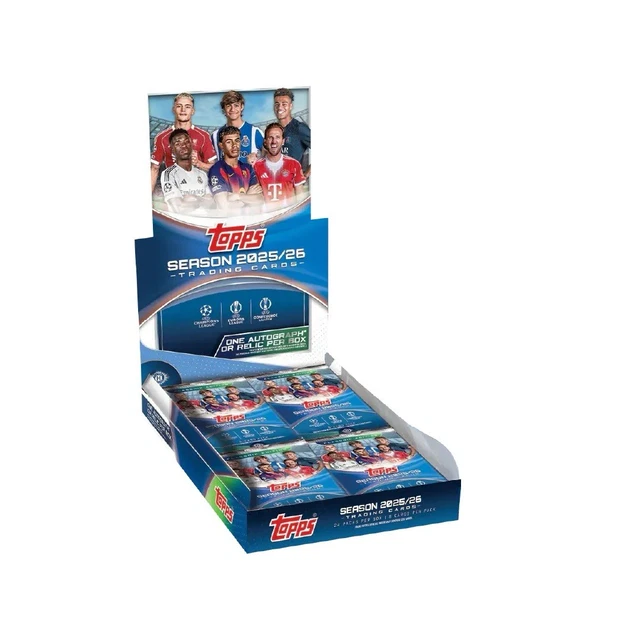 2025-26 TOPPS UEFA Club Competitions - Hobby Box £125.50 - PicClick UK