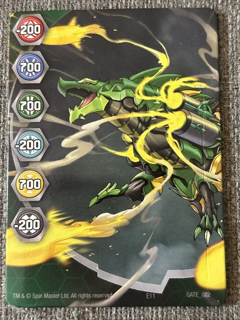 BAKUGAN ARMORED ALLIANCE Gate_022 Ventus 💨 Gillator Ultra Gate Card AA ...