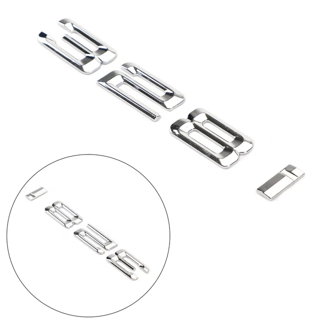 REAR TRUNK NAMEPLATE Badge Emblem Numbers Letter Decal 328 i Fit 328i ...