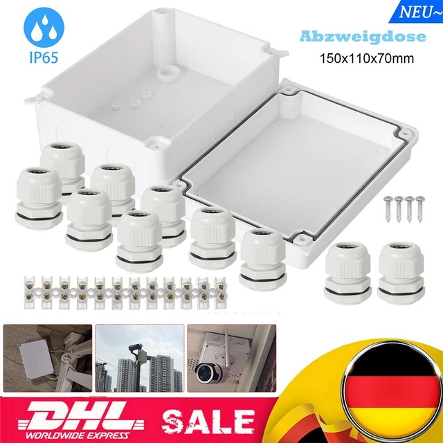 ABZWEIGKASTEN VERTEILERKASTEN ABZWEIGDOSE Verteilerdose Set Aufputz ...