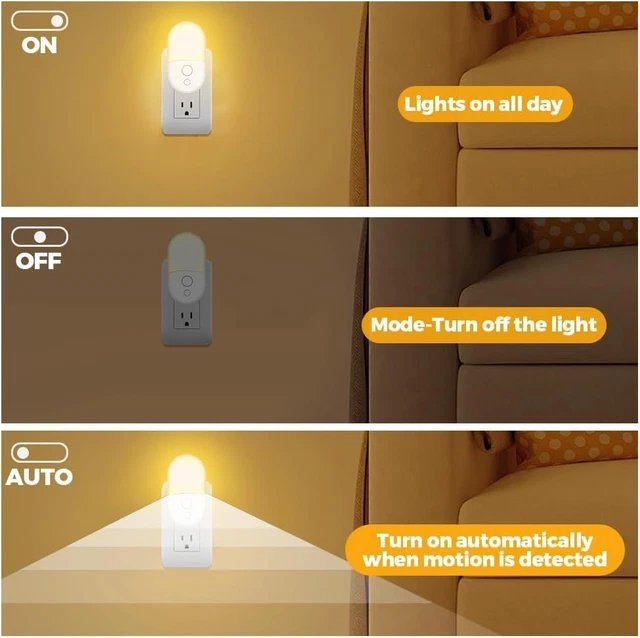 NIGHT LIGHT PLUG in Walls & Night Lights with Dusk to Dawn Photocell ...