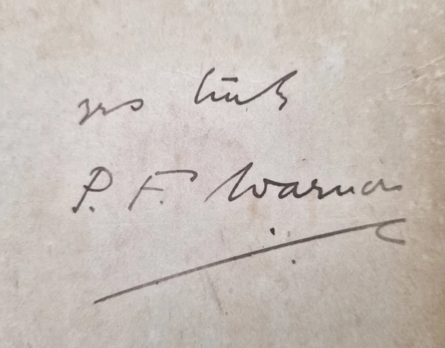 SIR PELHAM PLUM Warner Very Rare Signed Neat Autographed Postcard ...