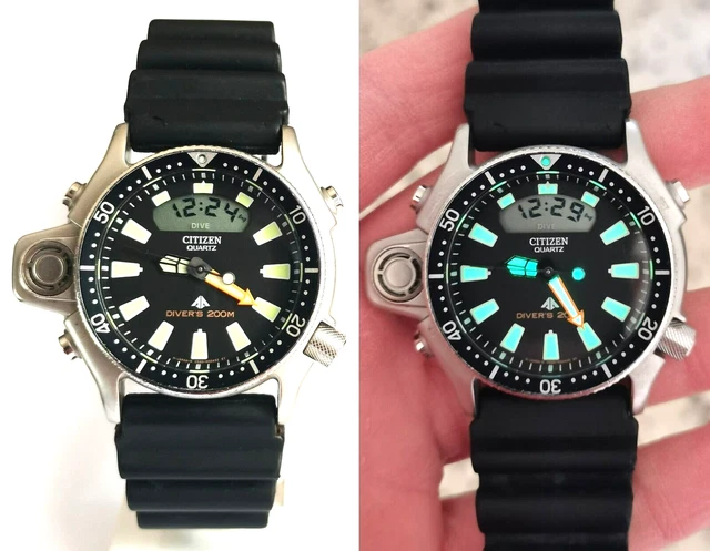 OROLOGIO CITIZEN AQUALAND C520 promaster deep watch anadigit clock sub ...