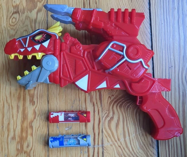 POWER RANGERS DINO Charge Red T-Rex Super Morpher Gun Blaster + 2 ...