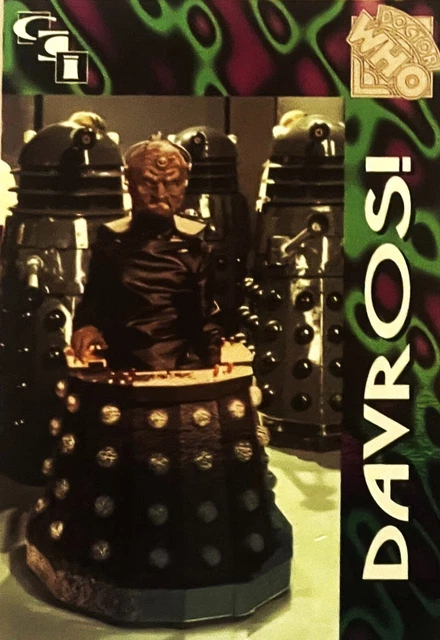 VERY RARE VINTAGE 1990s Doctor Who, Davros! Foil 7 Trading Card, Fan ...