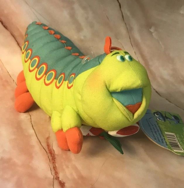 MATTEL A BUGS Life 12" Plush Heimlich Caterpillar Stuffed Animal Disney ...